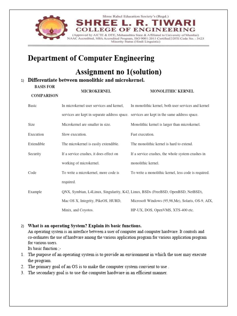 Assignment No1 Pdf Thread Computing Scheduling Computing 