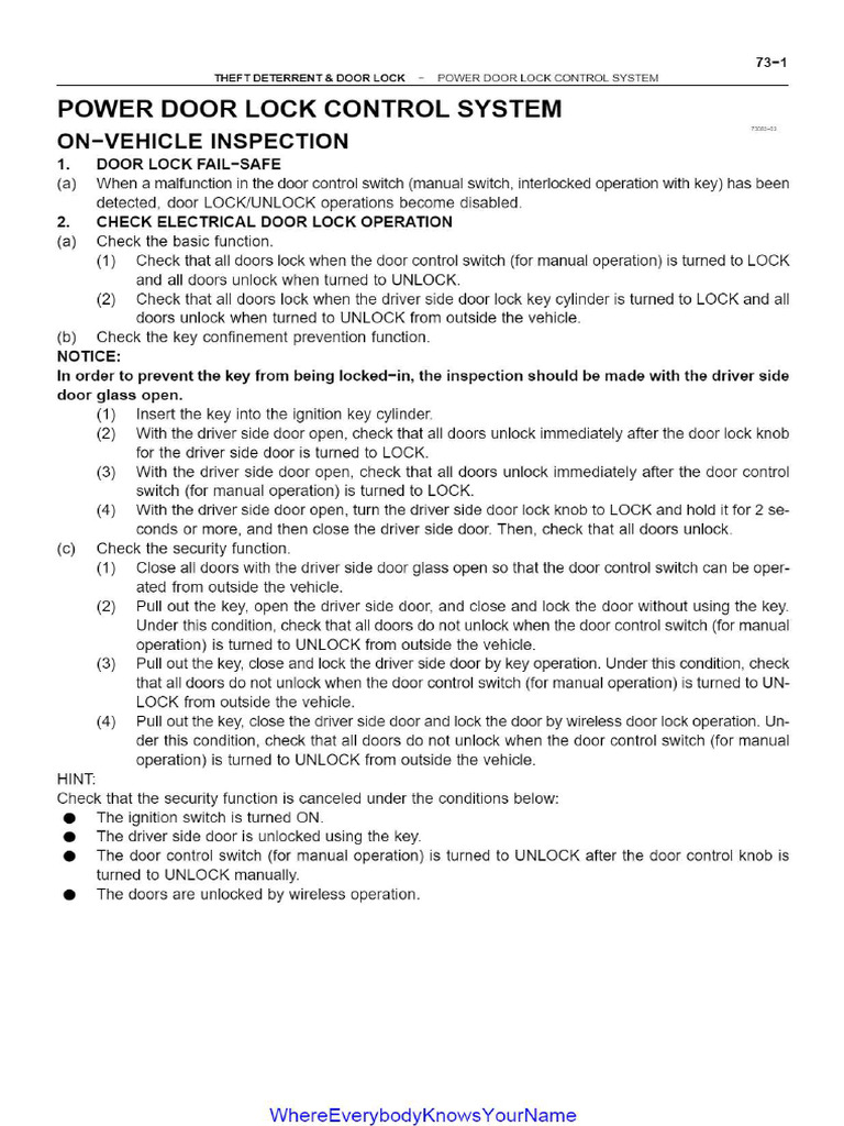 Door Lock and Security 30 Page | PDF