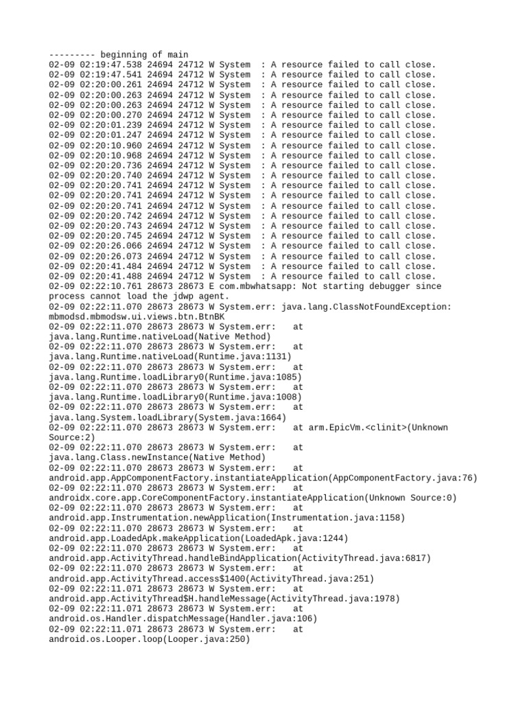 Logcat | PDF | Java (Programming Language) | Android (Operating System)