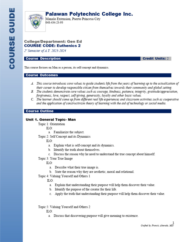 j18c0h4jw - Course - Guide - Template-Euthenics 2 | PDF ...