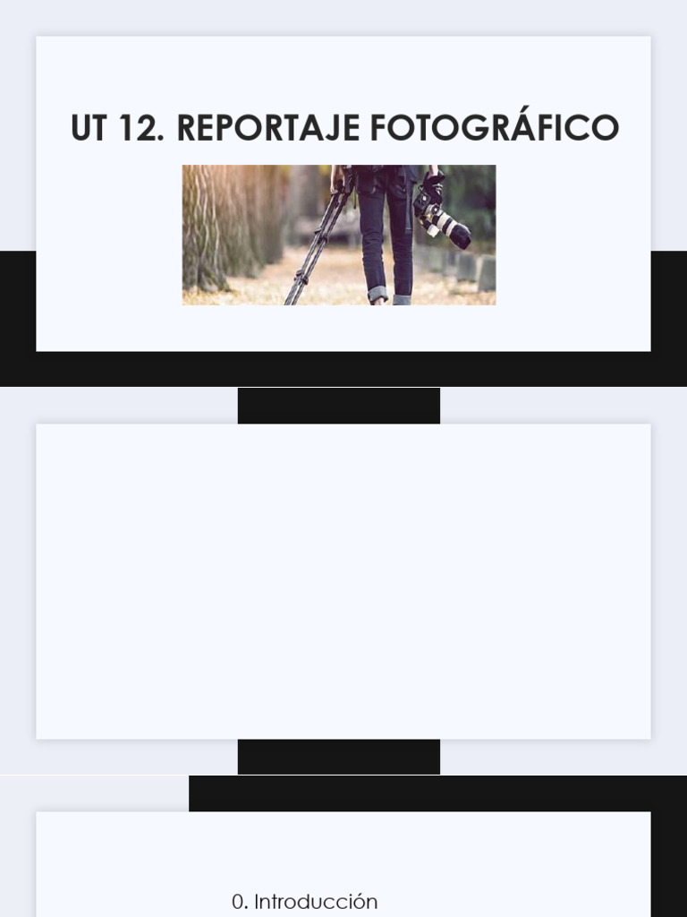 UT 12. Reportaje | PDF | Ensayos | Fotógrafo