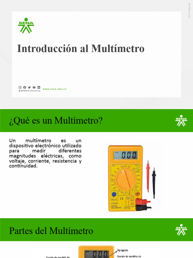Guía Completa sobre Multímetros | PDF | Corriente eléctrica | Ingenieria Eléctrica