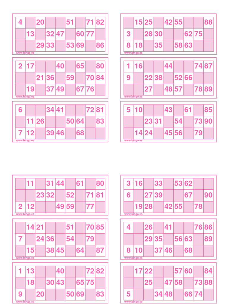 Números de Bingo y Recursos Online | PDF