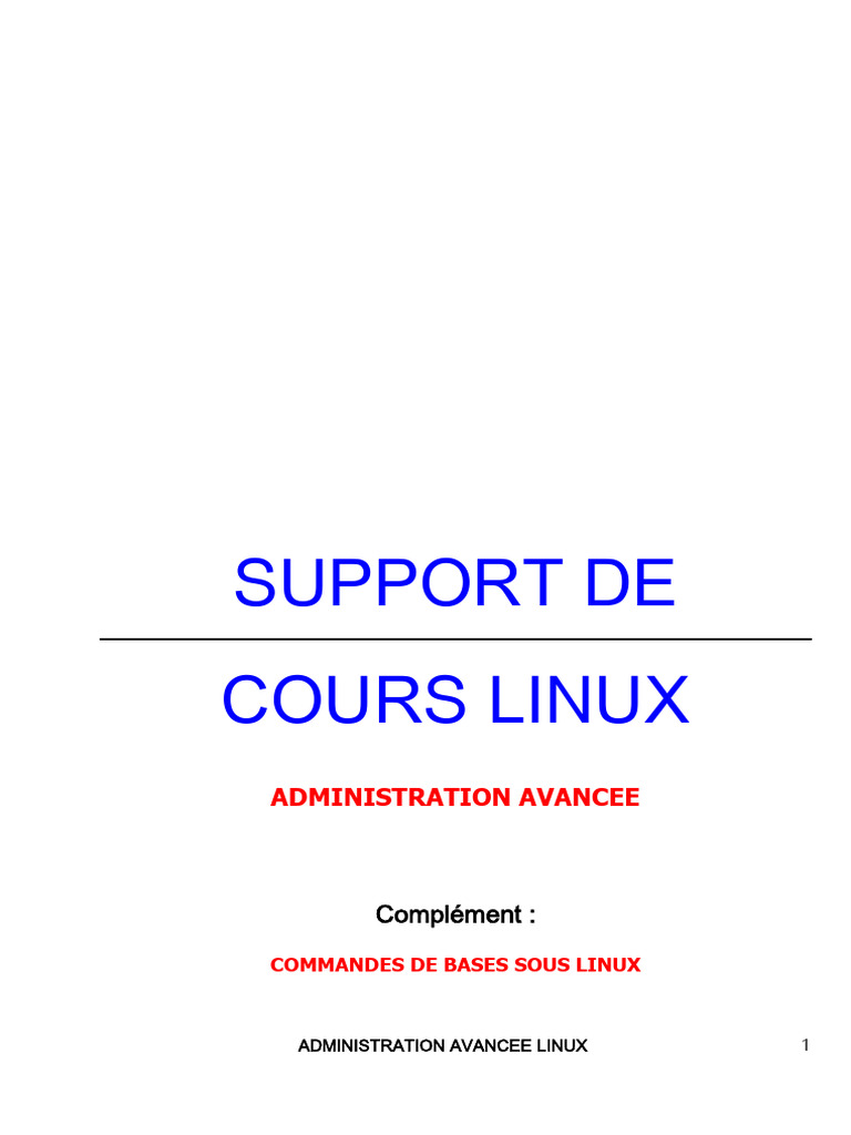 Commandes de Base Sous Linux - Copie | PDF