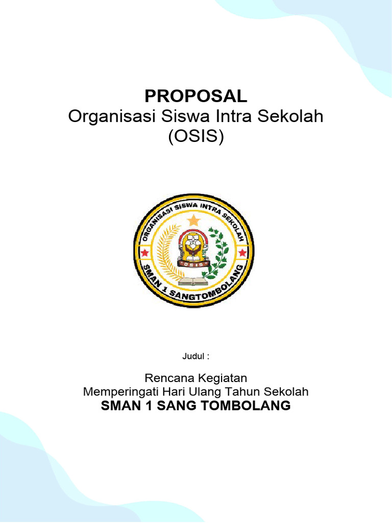 Proposal Kegiatan Osis | PDF