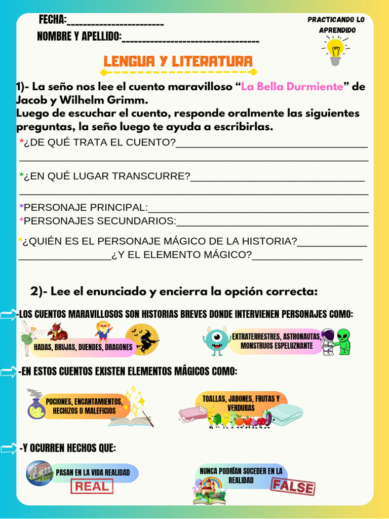 Evaluacion Lengua-General Adaptada | PDF | Cuentos