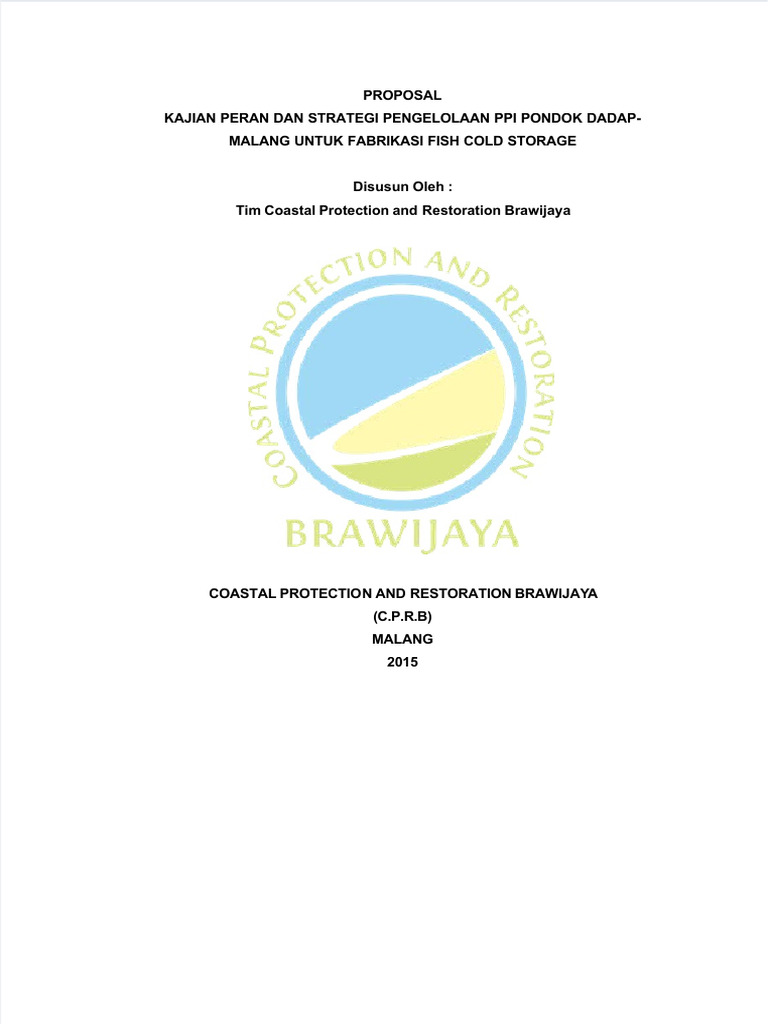 Contoh Proposal Pembangunan Cold Storage 1 | PDF