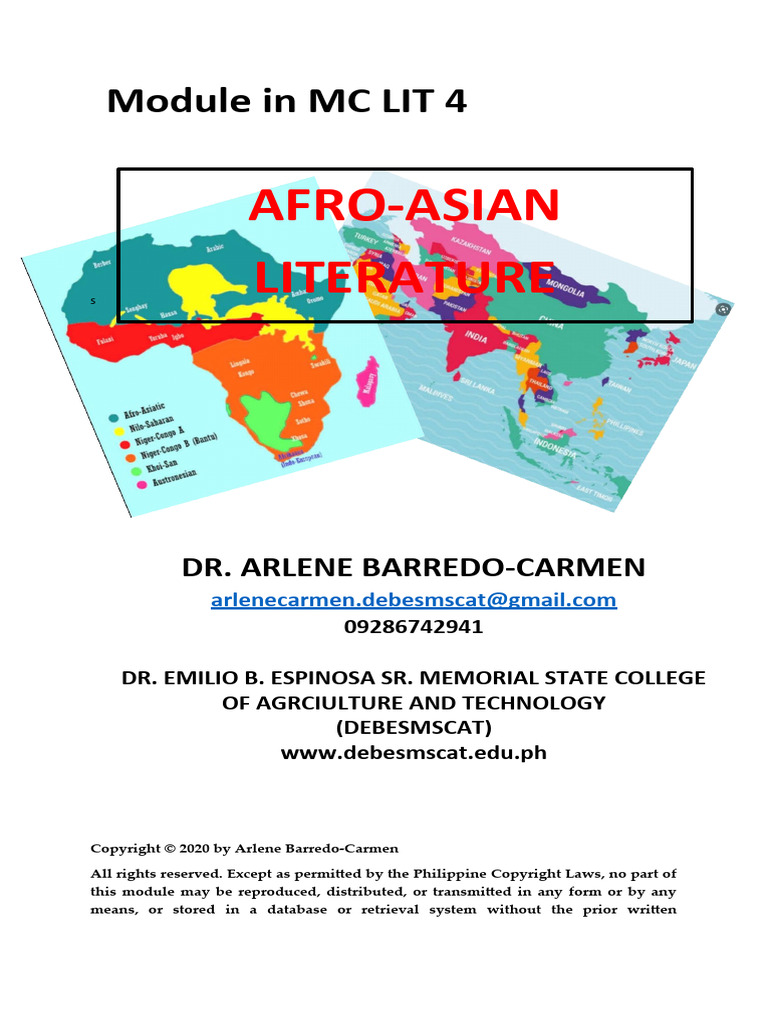 Afro Asian Lit Module Final2222 | PDF | Poetry | Confucius
