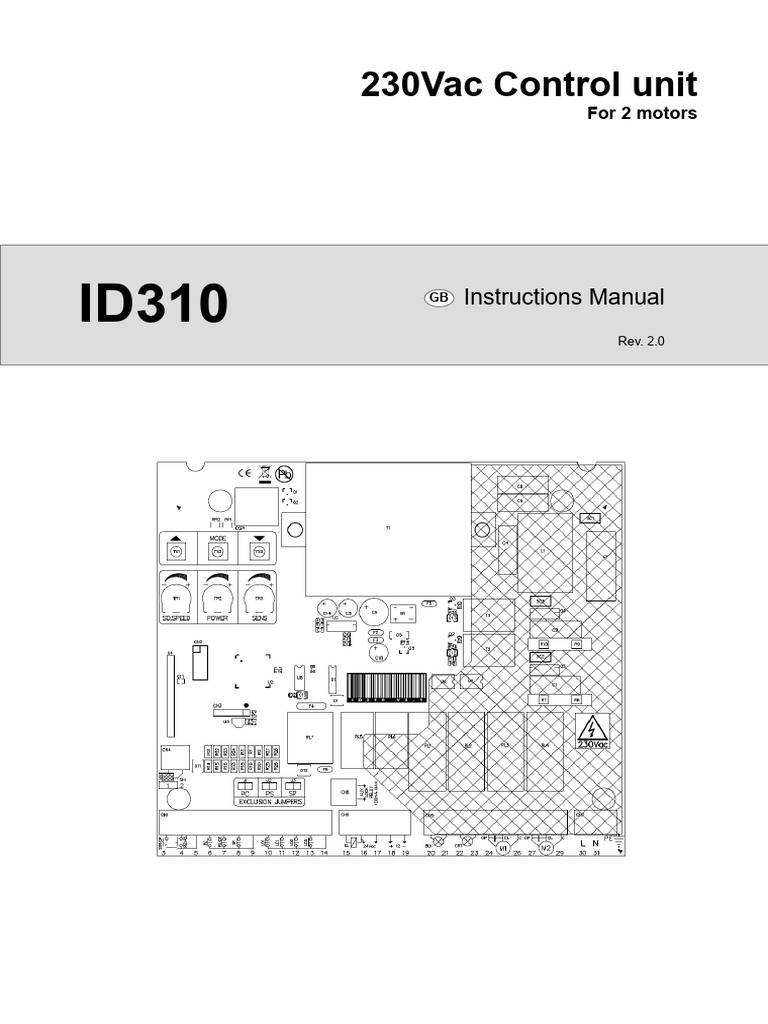 2 - Manuale ID310 V20 English | PDF | Parameter (Computer Programming) | Switch
