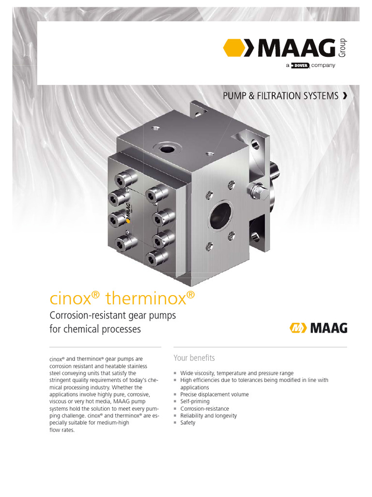 Cinox Therminox en S | PDF | Pump | Stainless Steel