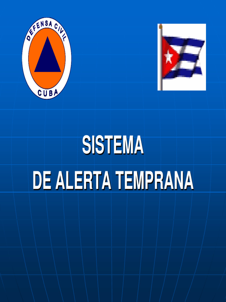 Sistema Alerta Temprana CUBA | PDF | Vigilancia | Defensa Civil
