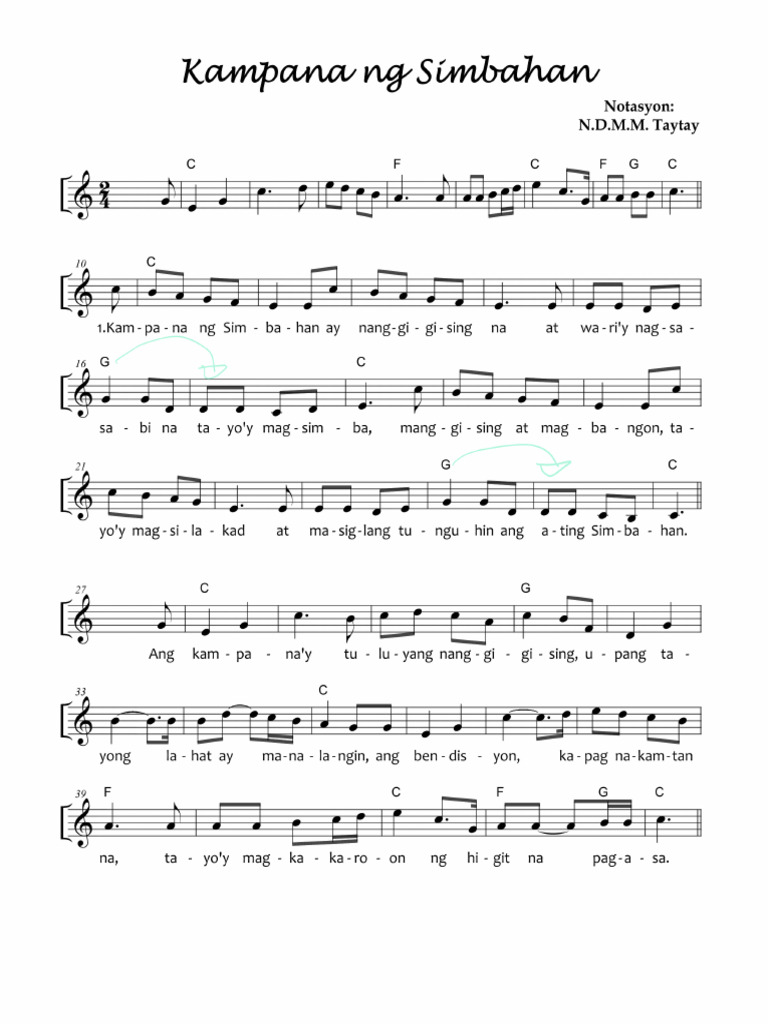 Kampana NG Simbahan - Lead Sheet | PDF