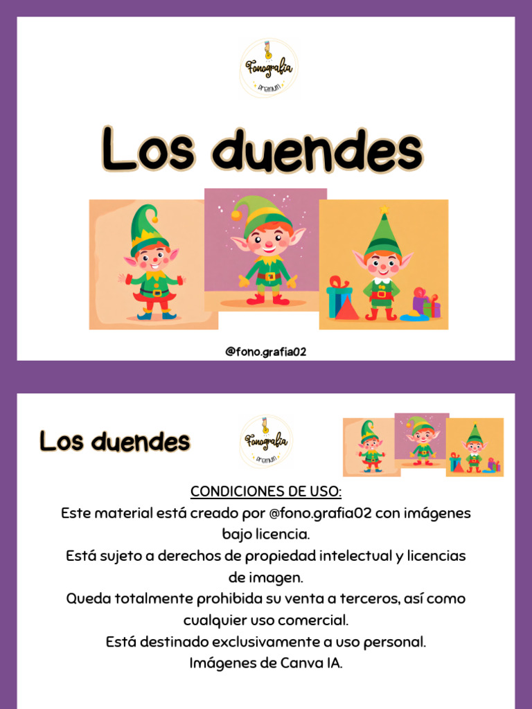 Características y actividades de duendes | PDF