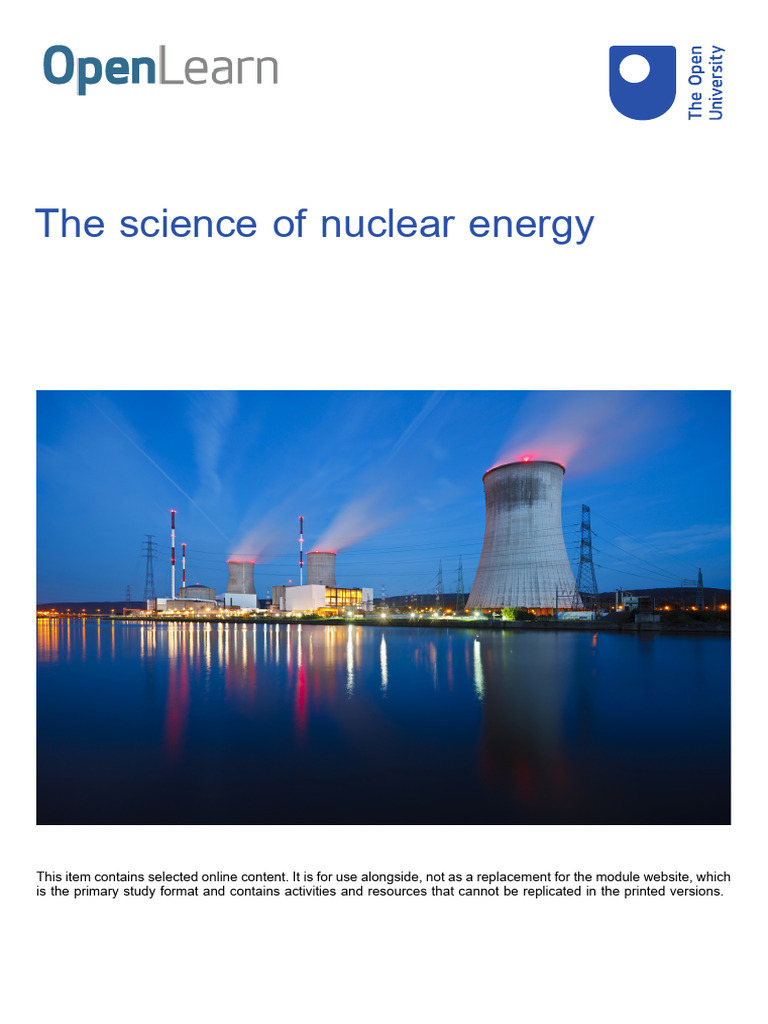 The Science of Nuclear Energy | PDF | Atomic Nucleus | Nuclear Fission