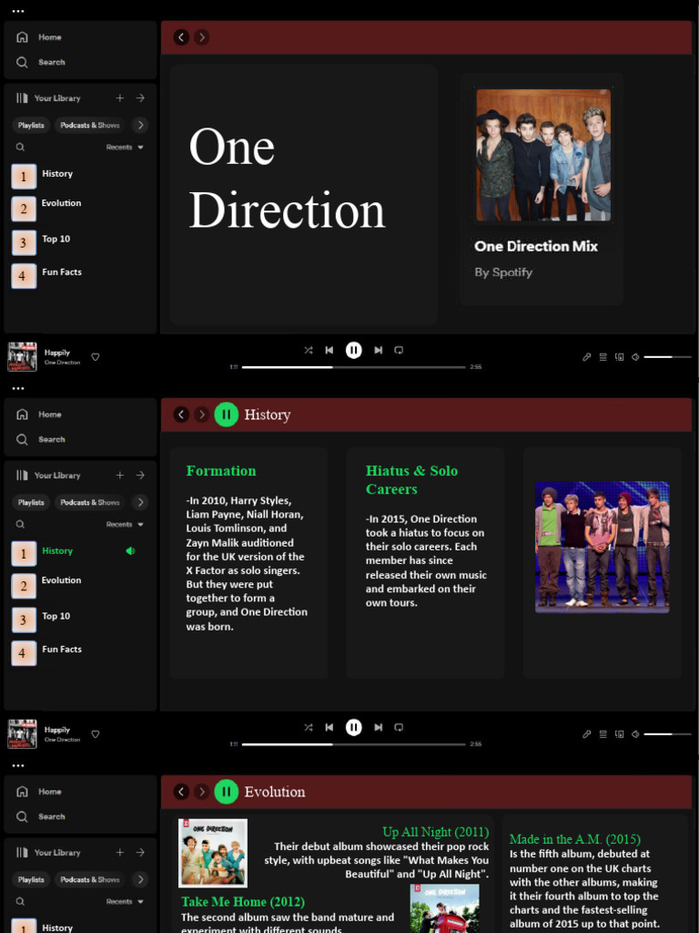 One Direction: History Evolution Top 10 Fun Facts | PDF | One Direction ...