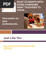 Down Syndrome Powerpoint | PDF | Down Syndrome | Respiratory Tract
