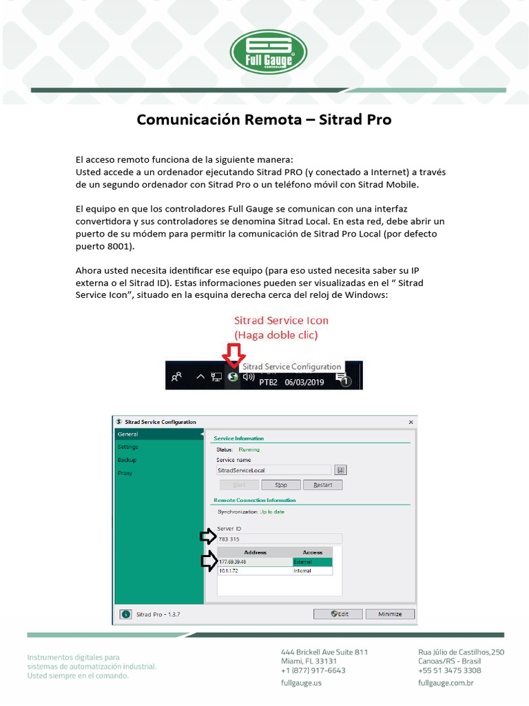 Sitrad PRO - Comunicación Remota | PDF