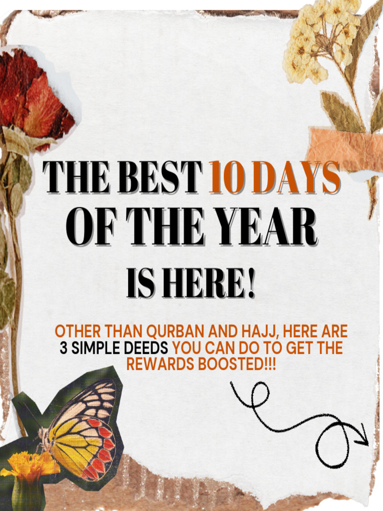 Best Ten Days | PDF | Takbir | Monotheistic Religions