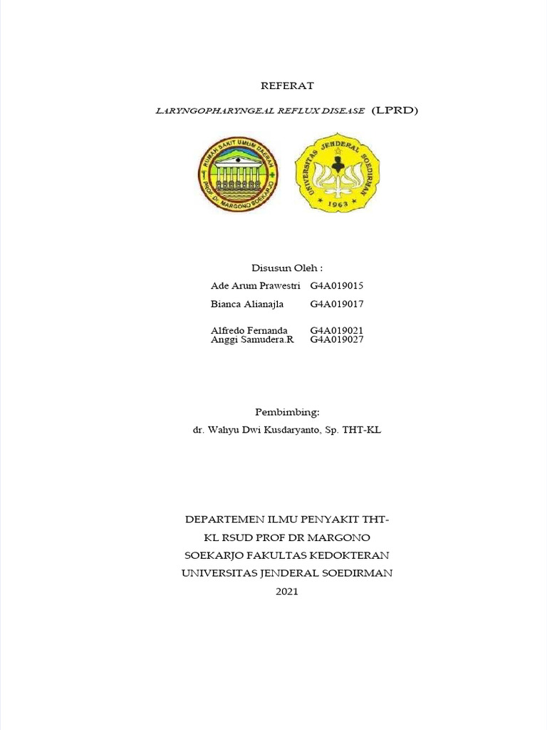 Laryngopharyngeal Reflux Disease (LPRD) | PDF