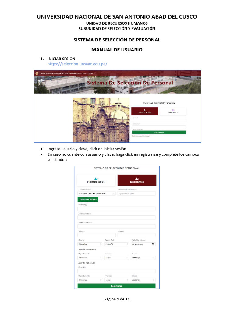 Manual Sistema Selección de PERSONAL | Descargar gratis PDF | Informática | Gestión de recursos ...