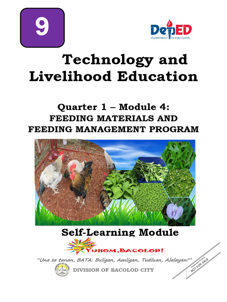 TLE 9 Organic Agri Q1 M4 | PDF | Animal Feed | Nutrition