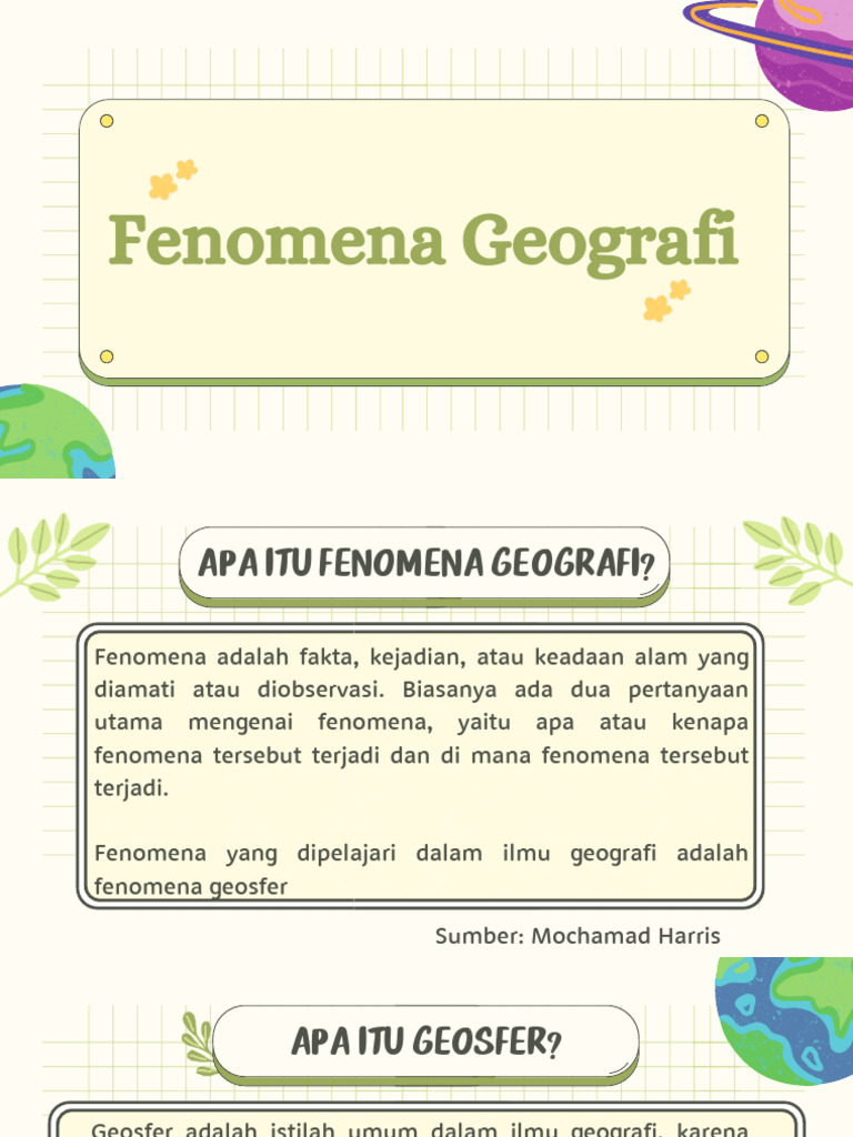Fenomena Geografi | PDF | Sains & Matematika | Sejarah