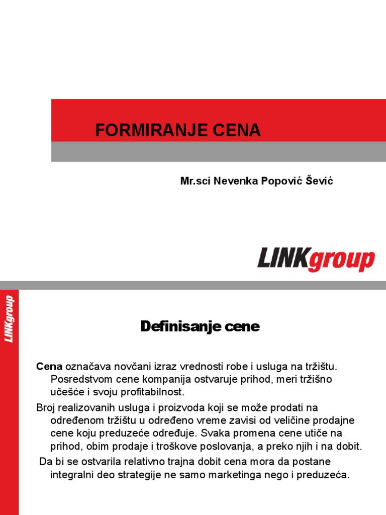 Formiranje Cena | PDF