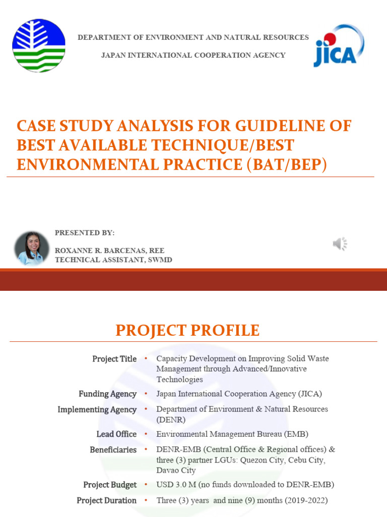 DENR-JICA TCP Case Study Analysis For BATBEP Guideline | PDF | Waste | Waste Management