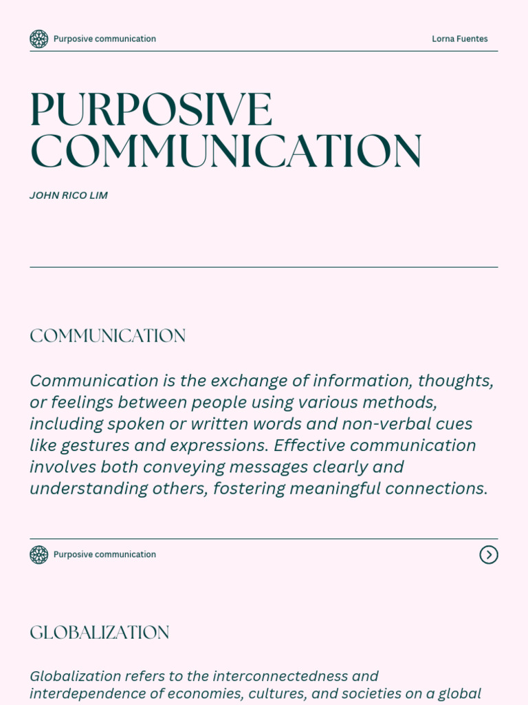 Purposive Communication: John Rico Lim | PDF | Globalization ...