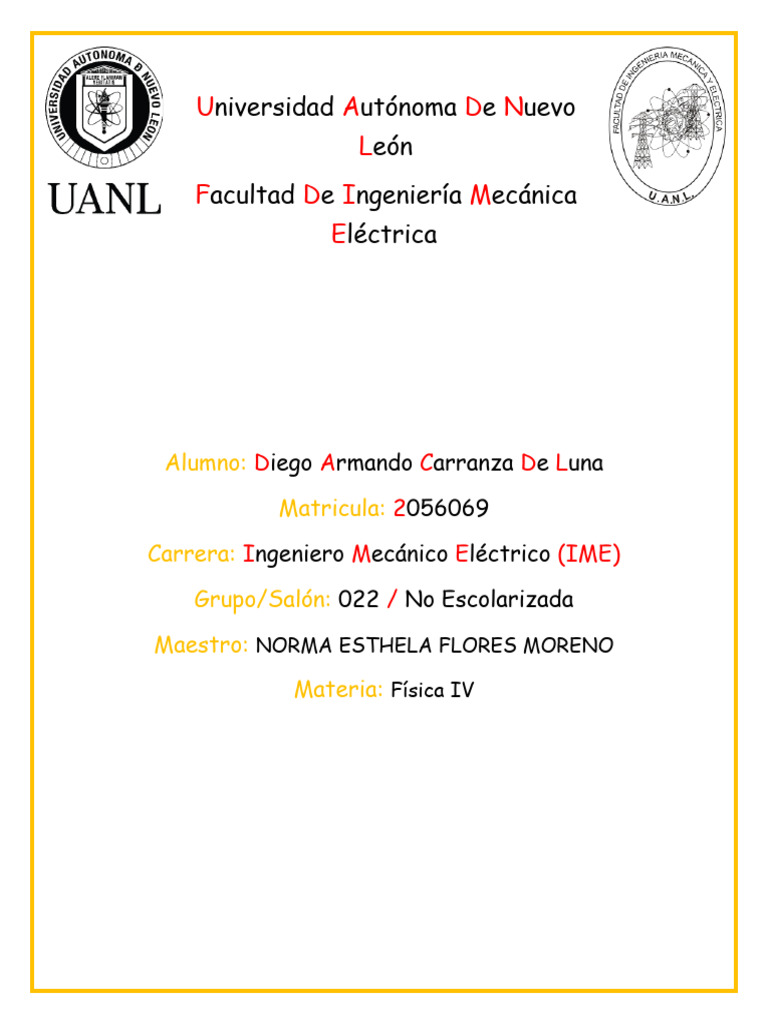 Act. 2 Fisica 4 | PDF Act. 2 Fisica 4 | PDF