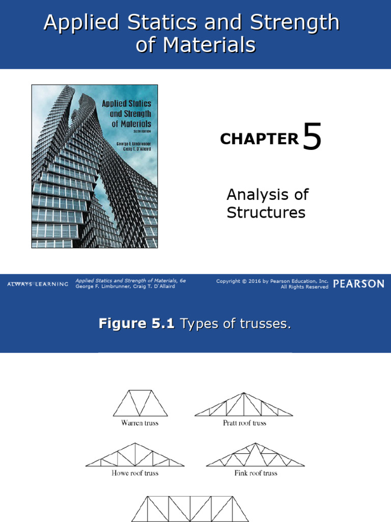 Statics Textbook Ch05 | PDF | All Rights Reserved | Truss