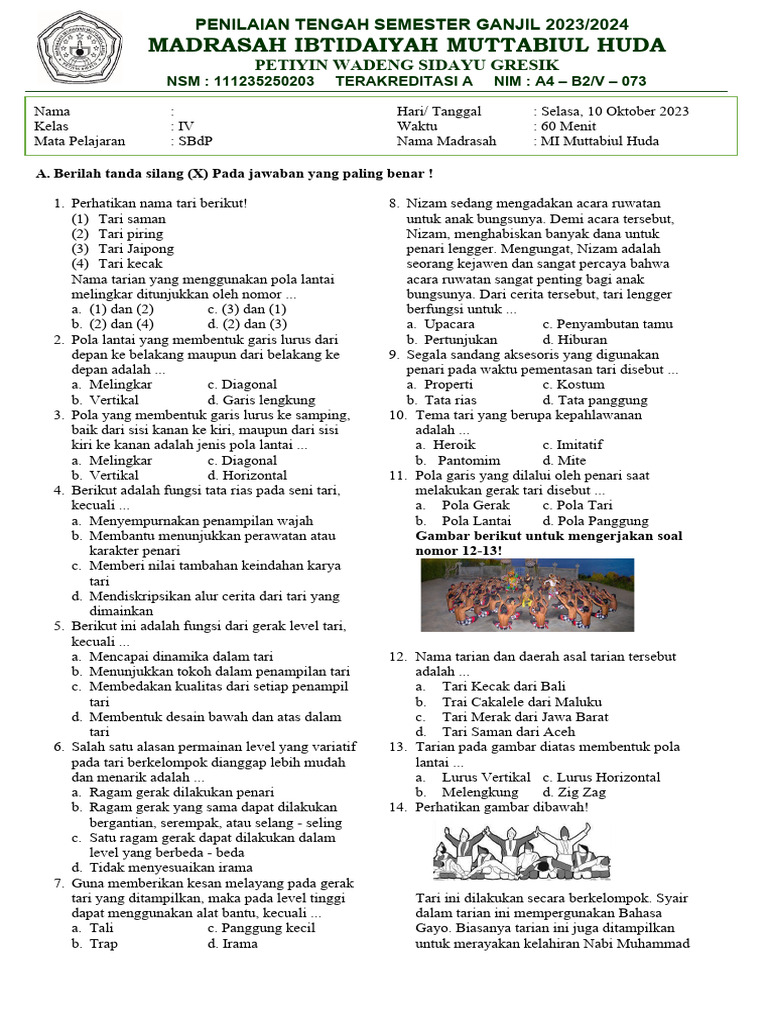 PTS SBDP 4 2023 2024 | PDF