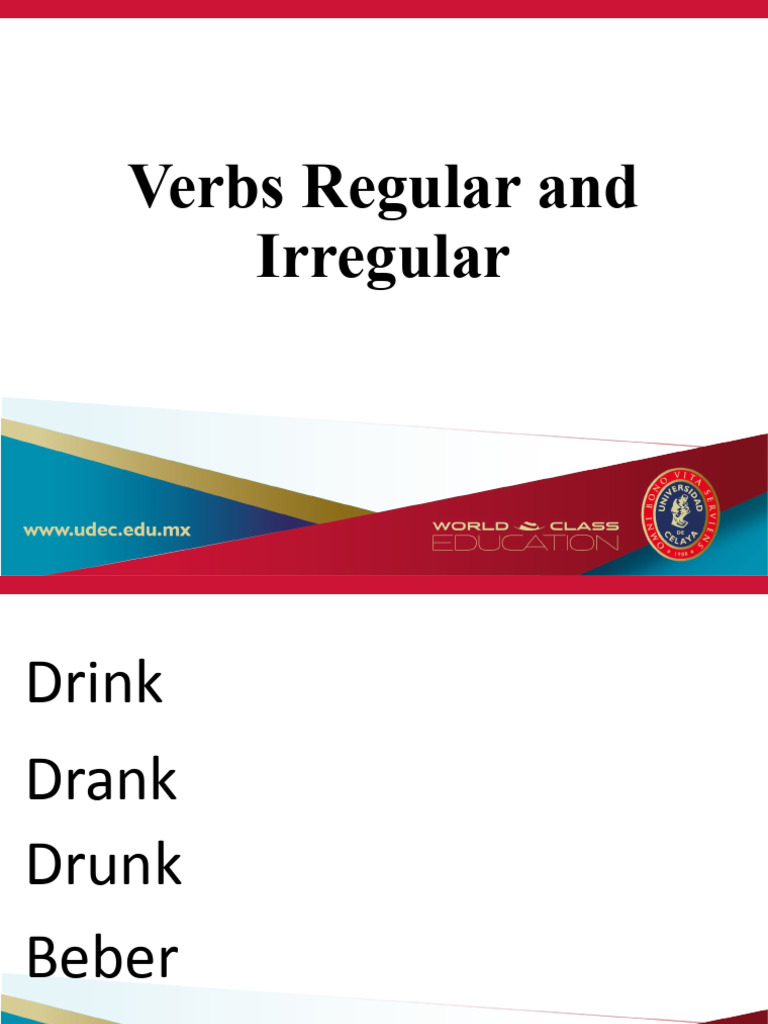 Verbs Regular and Irregular | PDF