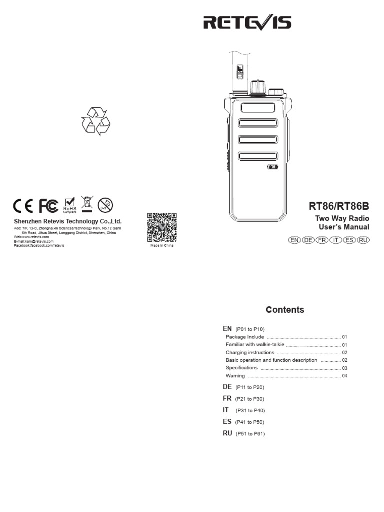Rt 86 Pdf Electromagnetic Interference Radio