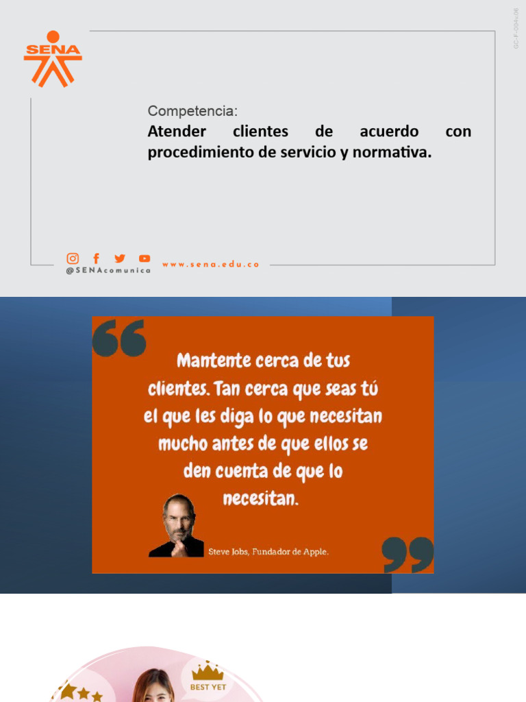 Presentación Servicio Al Cliente | PDF | Cliente