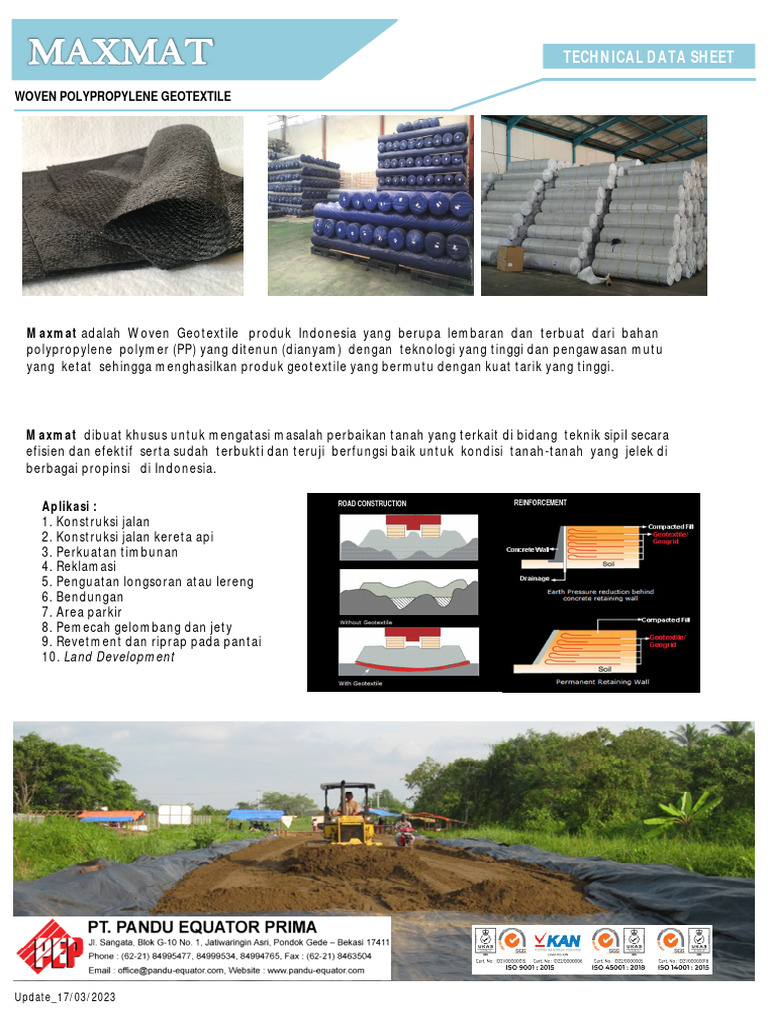 Brosur Geotextile | PDF