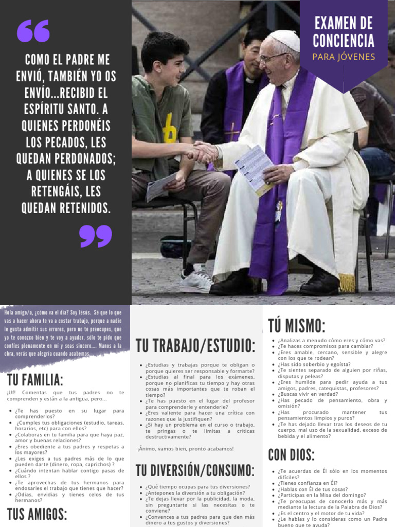 Examen de Conciencia para Jóvenes | PDF