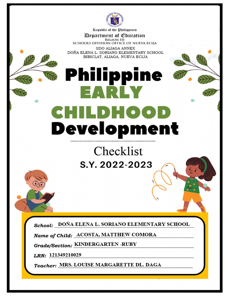 Dona Elena Es Eccd Booklet 2022 2023 | PDF