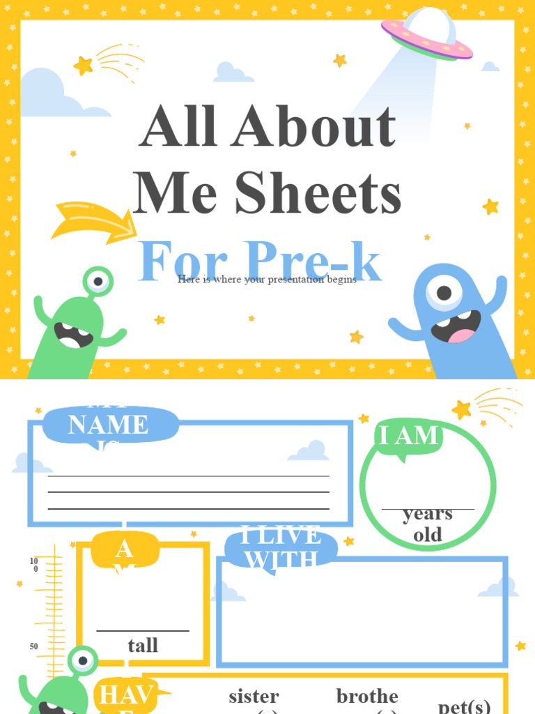 All About Me Sheets For Pre-K | PDF