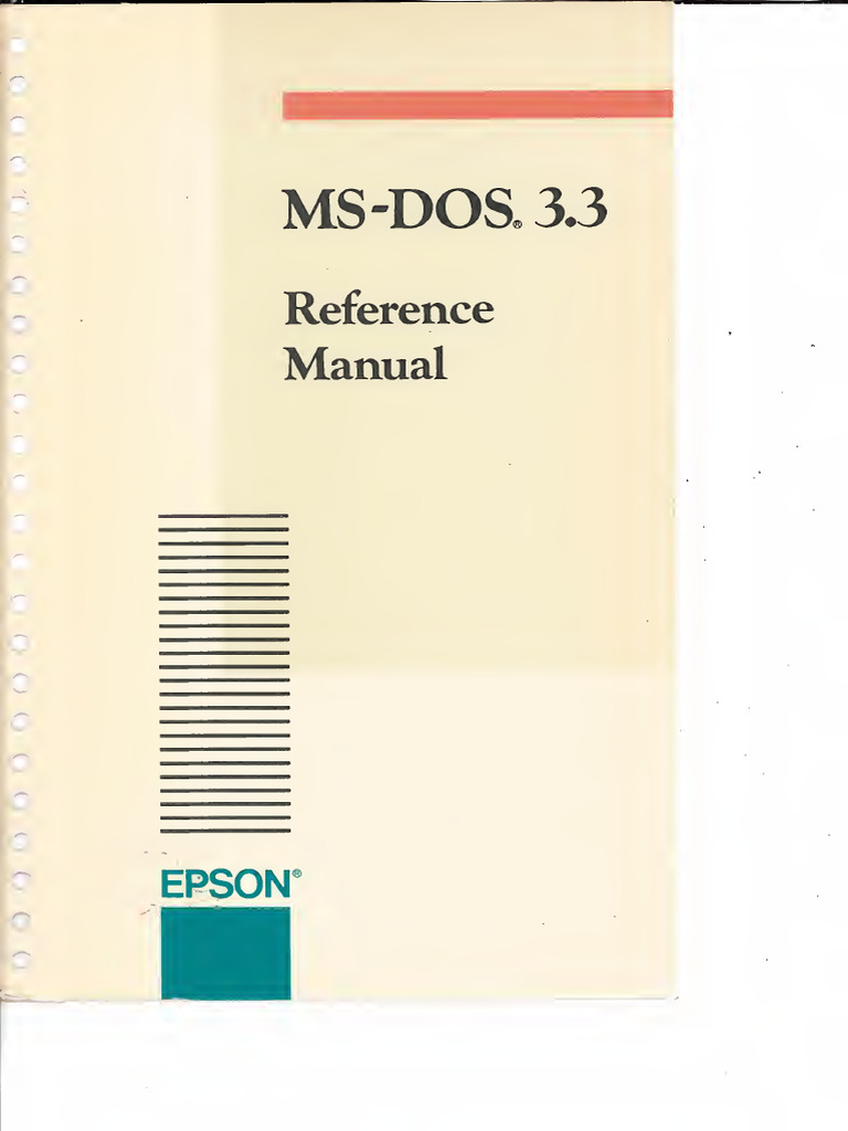 Manual Ms-Dos 3.3 | PDF | Floppy Disk | Computer File