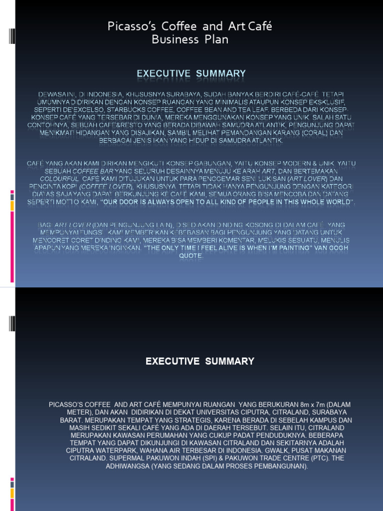 Business Plan Cafe | PDF