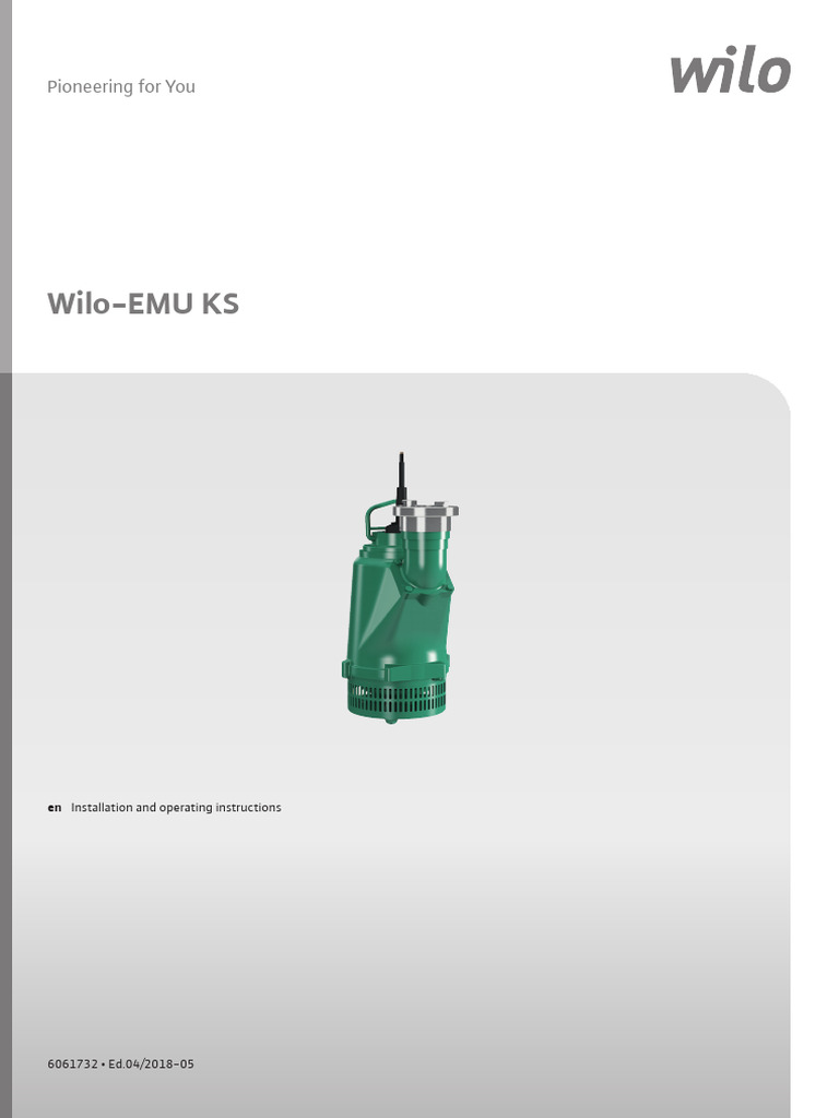 Wilo F 0200001e0001bc4300010092 | PDF | Pump | Personal Protective ...