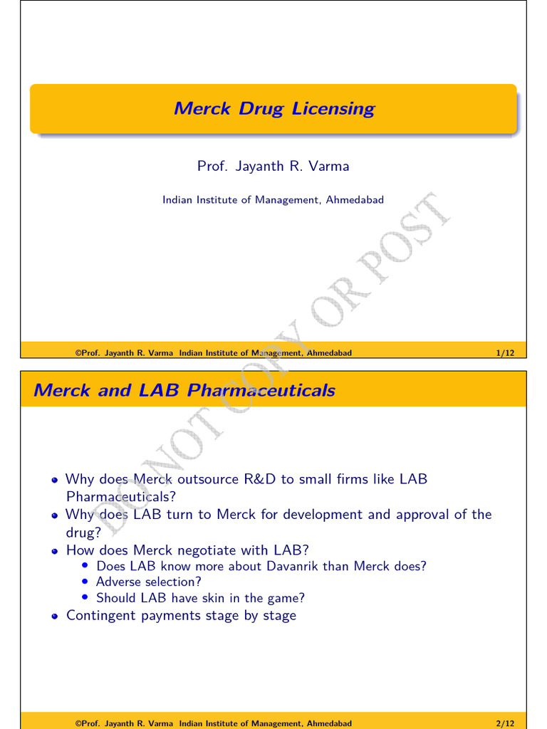 Merck Slides | Download Free PDF | Phases Of Clinical Research | Medicine