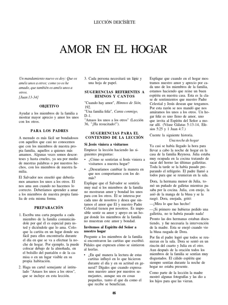 Amor en El Hogar | PDF | Amor | Relaciones íntimas