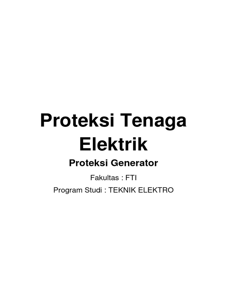 Modul Proteksi Tenaga Listrik | PDF