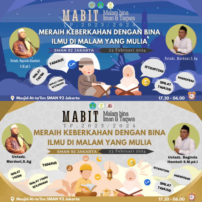 Kegiatan Mabit SMAN 92 Jakarta 2024 | PDF