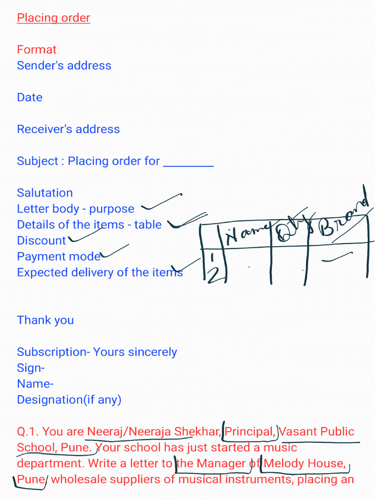 Placing Order and Complaint Letter - 231226 - 102554 | PDF