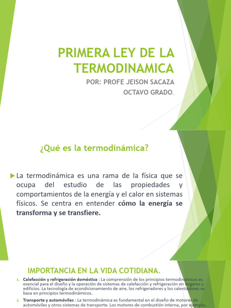Leyes De La Termodinamica Octavo Grado Pdf Termodinámica Motores 5379