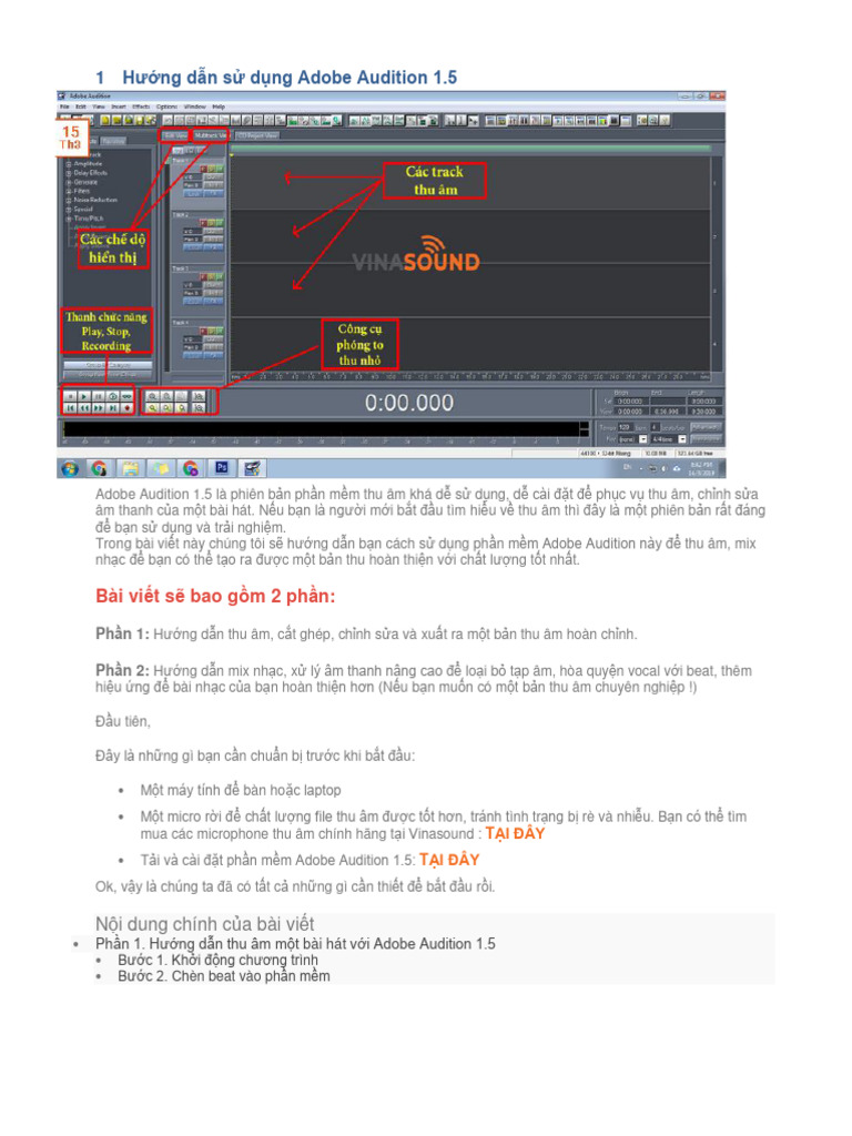 HDSD Adobe Audition 1 | PDF