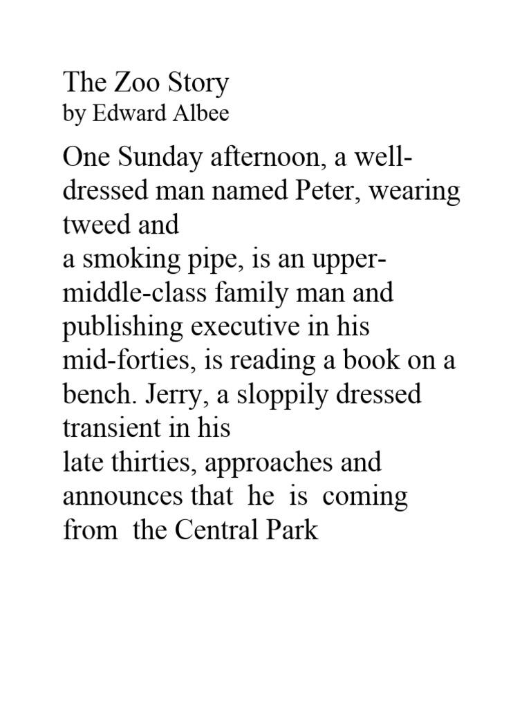 The Zoo Story | PDF